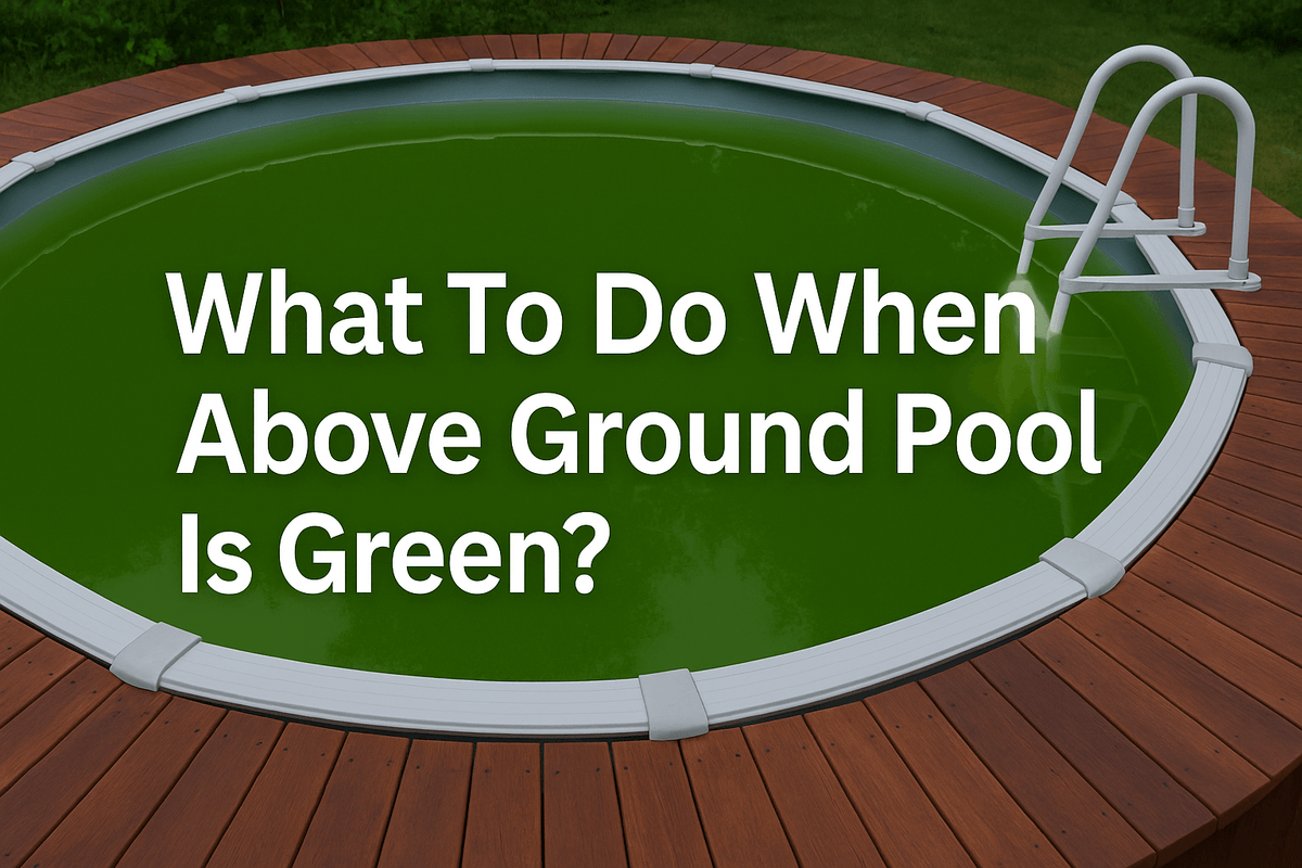 What To Do When Above Ground Pool Is Green? — Happy Hideouts