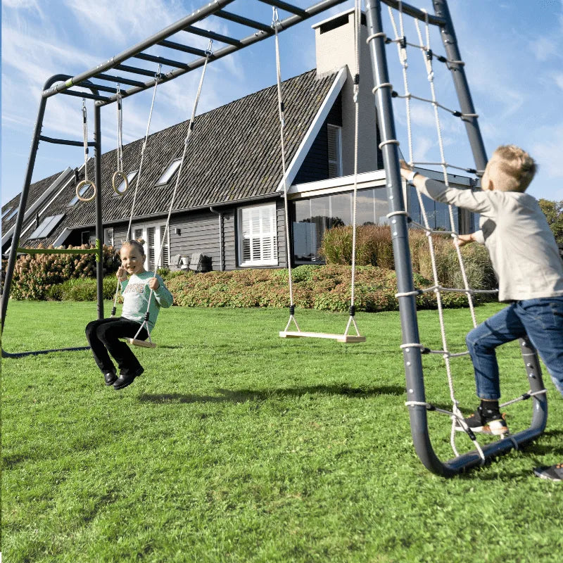 EXIT GetSet Monkeybar MB310 With Exercise Bar, Rings, Swing, Trapeze ...